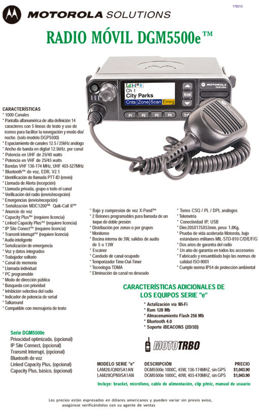 DGM5500 RADIO MÓVIL DIGITAL | abc radios