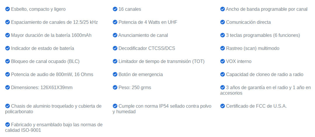 VX80 – Radio Profesional Portátil Análogo Vertex 16 Canales, UHF 400 ...