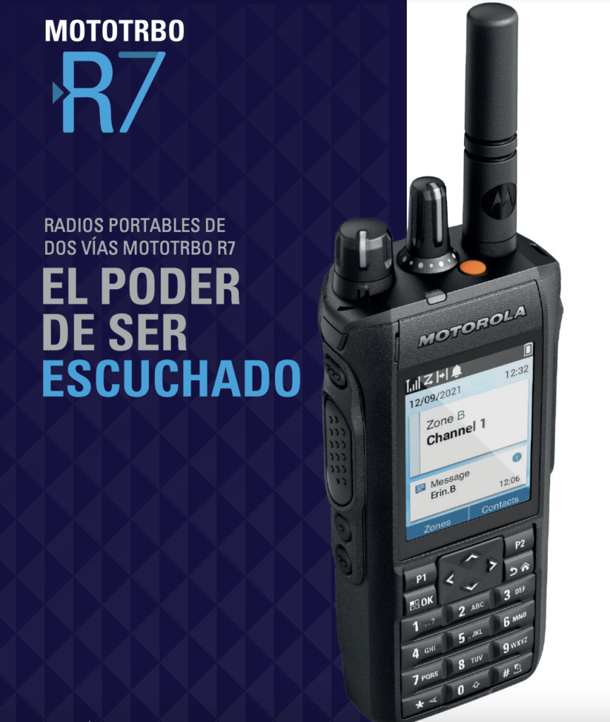 Radio Portátil Digital Motorola R7 64 Ch UHF | VHF NKP Capable | abc radios